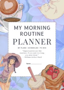 Morning Routine Planner Template - ProjectGirl2Woman